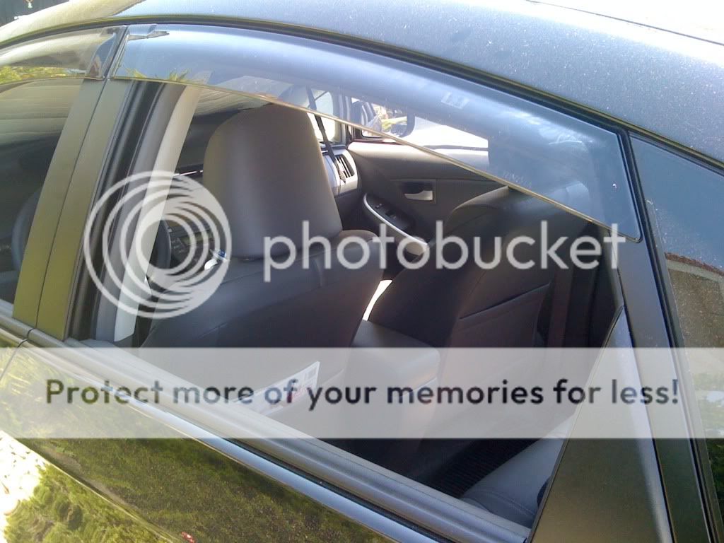 Installed JDM Side Window Visors | PriusChat